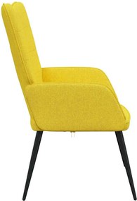 Relaxační židle hořčicově žlutá textil 327948
