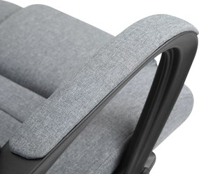 Vinsetto HOMCOM Manažerská ergonomická kancelářská židle s látkovým potahem, výškově nastavitelná, tmavě šedá
