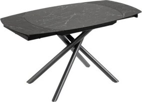 Rozkládací jídelní stůl s přídavnou deskou s keramickou deskou 100x130 cm Yodalia – Kave Home