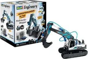 REVELL Adventní kalendář Hydraulický bagr / stavebnice