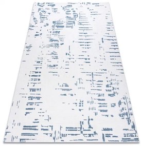 Kusový koberec akrylový DIZAYN 8840 slonová kost / modrý Rozměr: 160x230 cm