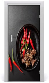 Fototapeta na dveře samolepící chilli 75x205 cm