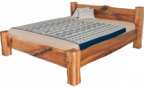 MRAVA, s.r.o. Dvoulůžková postel DANTE - jilm ROZMĚR: 160 x 200 cm