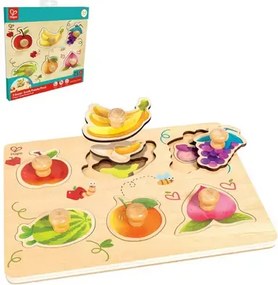 HAPE Vkládací puzzle Ovoce / 12 dílků / s úchyty / od 2 let