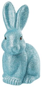 Butlers EASTER Velikonoční zajíček třpytivý 22 cm - modrá