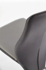 Jídelní židle Navia černá/šedá/super šedá
