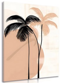 Obraz abstraktní botanické tvary palmy - 40x60