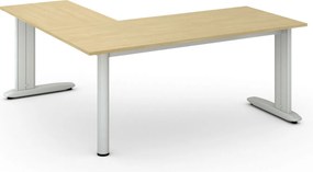 Rohový kancelářský stůl PRIMO FLEXIBLE, 180x180 cm, bříza