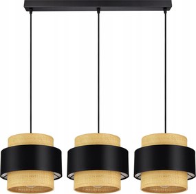 Závěsná Lampa Stropní Lustr Stínidlo Ratan