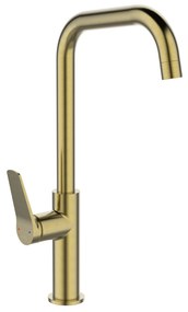 Invena Alonia, vysoká dřezová baterie h-373, zlatá matná, INV-BZ-70-009-V