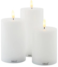 LED svíčky v sadě 3 ks (výška 15 cm) Sille Rechargeable – Sirius