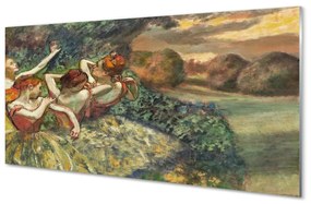 akrylový obraz Baleríny tanec v lese 140x70 cm