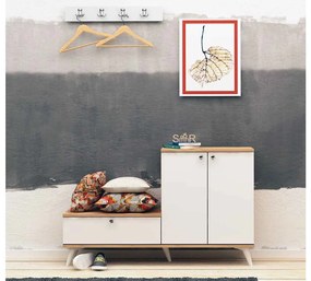 Designová předsíňová sestava Dally dub bílý