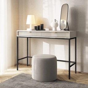 Toaletka NOVA kc T104 | se zásuvkami | 104 cm | kašmír/černá
