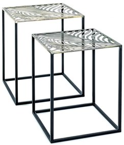 Mørtens furniture Odkládací stolek Evelina (SADA 2 ks), 50 cm, černá