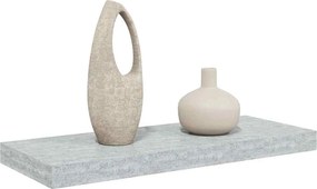 Plovoucí nástěnná police betonově šedá 60 x 23,5 x 3,8 cm MDF 326597