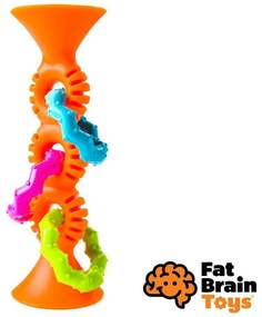 Fat Brain chrastítko pipSquiz Loops oranžové