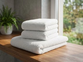 Osuška MONEA 70x140 cm bílá, 100% bavlna