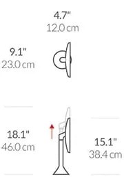 Kosmetické zvětšovací zrcadlo s osvětlením (5x) ø 20 cm Sensor – simplehuman
