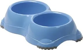 TOMMI Smarty modrá / Dvojmiska pro psy a kočky / 2x230 ml