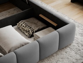 Postel Edvige + Dřevěný rám + Standardní zdvih + kontejner 180x200