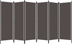 vidaXL 6dílný paraván 300 x 180 cm [320729] Barva: Bílá