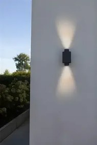 LUTEC CYPRES šedá / Nástěnné svítidlo / Up/Down / 2x GU10