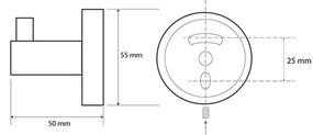 SAPHO XB200 X-Round Black háček, černá