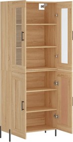 Skříň highboard dub sonoma 69,5 x 34 x 180 cm kompozitní dřevo 3198348