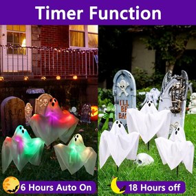 Halloween dekorace 3 kusy halloweenských duchů