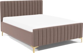 Eka Čalouněná postel SUTRA+ 160x200 cm Barva látky Trinity: Černá (Trinity 2316), Úložný prostor: Bez úložného prostoru