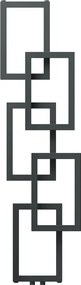 Mexen Grid, dekorativní koupelnový radiátor 1360 x 390 mm, 349 W, grafitová, W215-1360-390-00-66