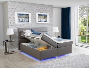 Boxspring Amadeo 160x200 s LED podsvícením Materiál / Dekor: Soft 17