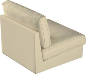 Potah na neskládací křeslo IKEA Kivik barva krémová látka lesklé, pletený vzor