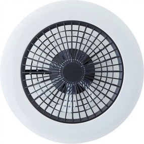 Brilliant G60020/06  Stmívatelné LED svítidlo SALERNO ČERNÉ &amp; reverzn VENTILÁTOR + funkce LED
