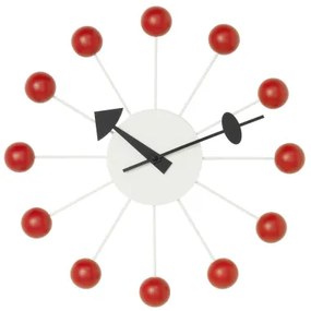 Ball Clock červená Vitra