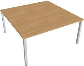Kancelářský pracovní stůl Hobis USD 1600, deskaakát, černá černá
