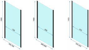 Rea Rea, Sprchová kabina Rapid Fold, KPL-09910