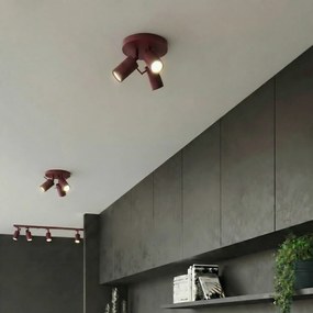 Sollux Lighting Stropní svítidlo RING 3P bordó