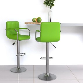 vidaXL Barové stoličky 2 ks umělá kůže [334593] Barva: Bílá