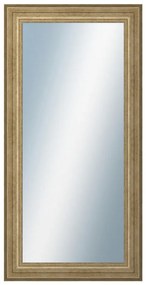 DANTIK - Zarámované zrcadlo - rozměr s rámem cca 50x100 cm z lišty HRAD stříbrná patina (2823)