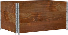 Zahradní truhlík hnědý 120 x 80 cm masivní borové dřevo 3295426