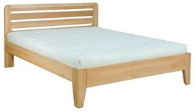 Drewmax Dřevěná postel 120x200 buk LK189 koniak