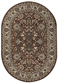 Sintelon, Kusový koberec Teheran Practica 59/DMD ovál, 160x230, hnědá, chodba / předsíň