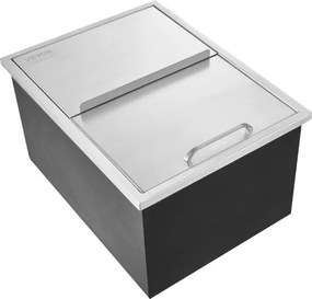 Nádoba na led, 61 cm D × 45,7 cm Š × 33 cm