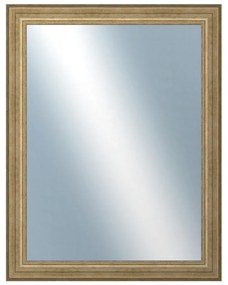 DANTIK - Zarámované zrcadlo - rozměr s rámem cca 70x90 cm z lišty HRAD stříbrná patina (2823)