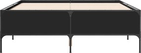 Rám postele černý 120 x 200 cm kompozitní dřevo a kov 3279802