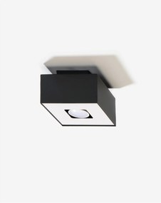 Stropní svítidlo Mono 1, 1x černé/bílé kovové stínítko