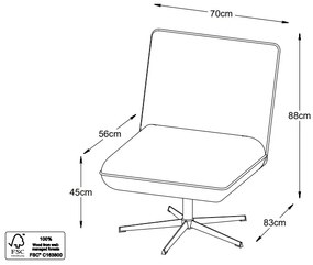 Designové křeslo Uwimana bílé