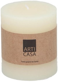 Sloupová svíčka Arti Casa, slonová kost, 7 x 8 cm